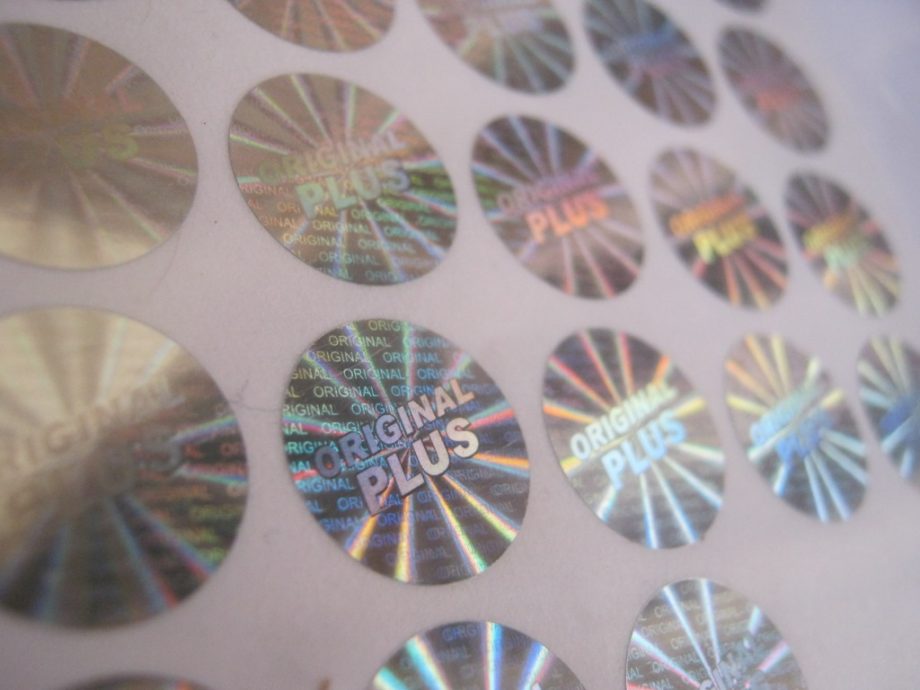 Sticker Hologram Original Plus Silver - CETAK STIKER HOLOGRAM